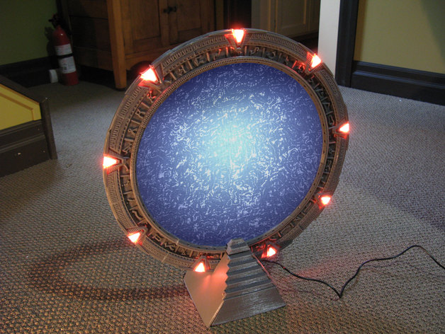 A #3DPrinted Stargate That Lights Up and Moves